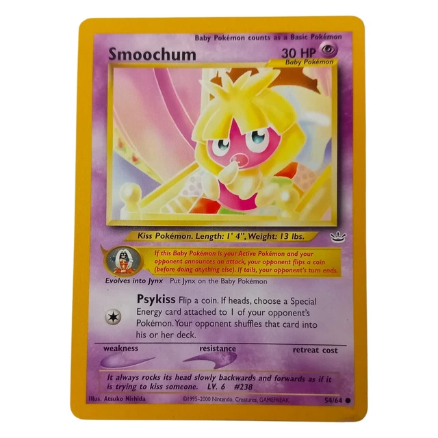 POKÉMON TCG SMOOCHUM – Neo Revelation 54/64 – Baby Pokémon – WOTC £7.99 ...