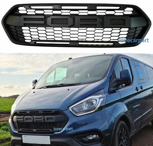 FOR FORD TRANSIT Custom Grill 2018-2023 Raptor Style Trail Mesh Grille ...