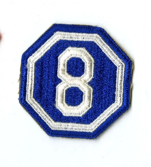 VIII CORPS WHITE Back Patch WWII Vintage Europe France Bulge Germany $3 ...