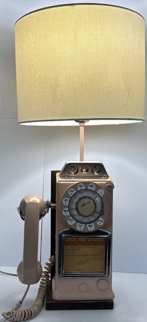 VINTAGE WESTERN ELECTRIC Company Rotary Dial Pay Telephone *Lamp* 3 ...