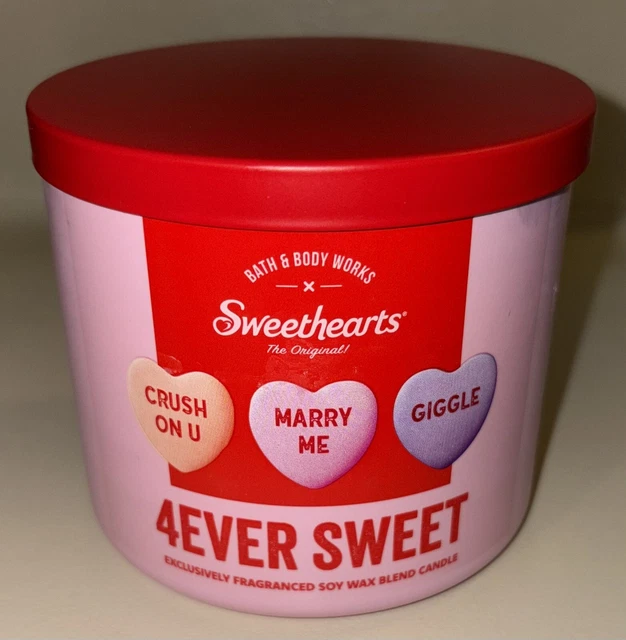 BATH AND BODY Works Brand New 2025 Sweethearts 4EVER SWEET 3 Wick ...