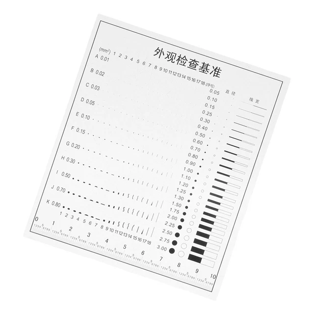 CRACK MONITOR CHART Monitor Ruler Chart for Diameter Measurement Tasks ...
