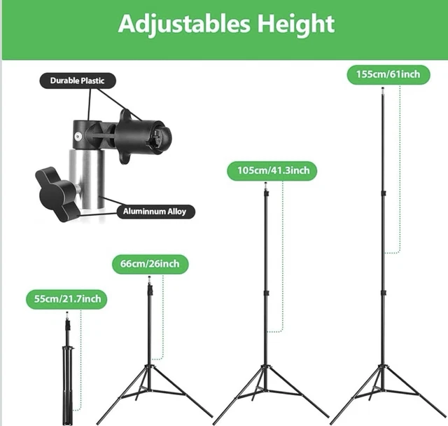 PORTABLE GREEN SCREEN Backdrop with Stand,Foldable 5x7ft Chromakey Blue ...