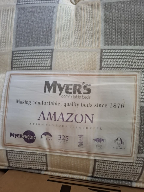 MYERS SINGLE DIVAN Bed Base with 2 Drawers Storage and pocket spring ...