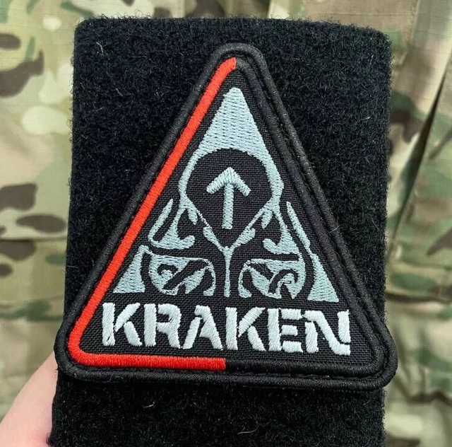 UKRAINIAN UNIT PATCH Kraken Volunteer Batalion Tactical Badge Hook ...