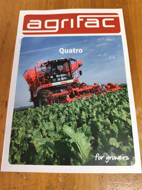 AGRIFAC QUATRO MÄHDRESCHER Schlepper Prospekt Traktor Tractor brochure ...