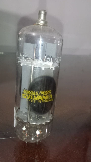 TEST NOS MULLARD (per SYLVANIA) PL509 40KG6 PL519 RADIO SWEEP TUBO GT ...