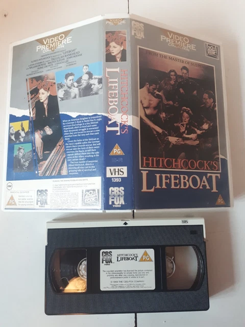LIFEBOAT ALFRED HITCHCOCK BIG BOX EX RENTAL VHS video cassette UK £60.00 - PicClick UK