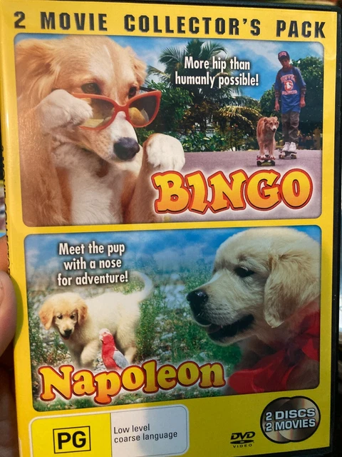 BINGO (1991) / Napoleon (1995) region 4 DVD (2 discs) kids / family dog ...