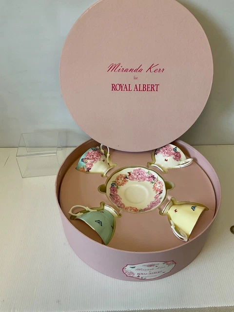 RARE VINTAGE MIRANDA Kerr Royal Albert Boxed Friendship Set Of 4 Cups ...