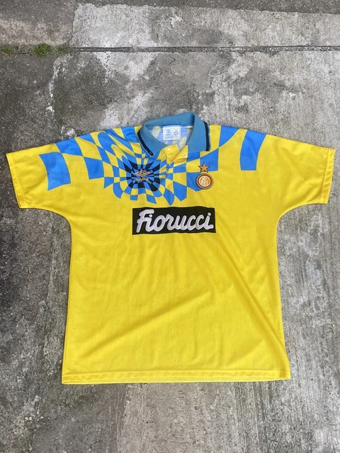 INTER FIORUCCI UMBRO 1992/93 Third Yellow Terza Maglia Shirt Trikot EUR ...