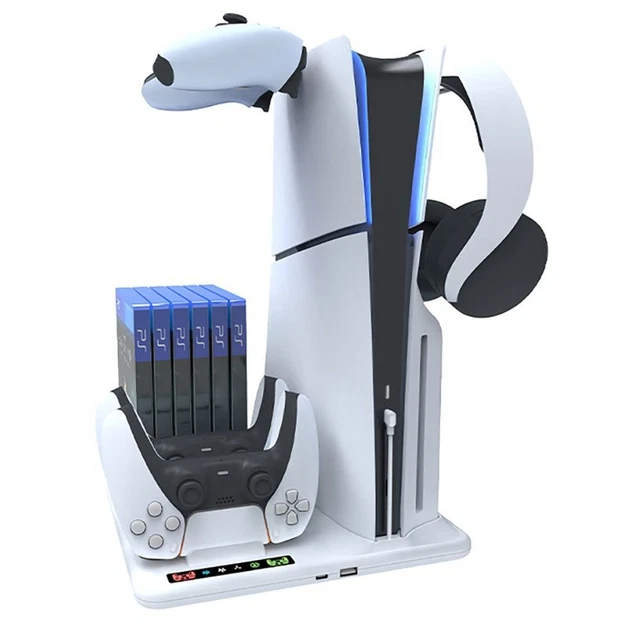 HANDLE COOLING STAND Disc Storage Console Base for PS5 Slim EUR 29,95 ...