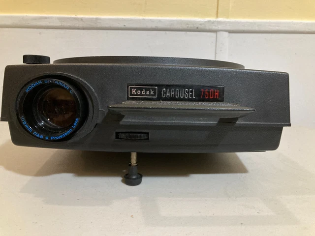 KODAK CAROUSEL 750H Slide Projector w/80 Slide Tray For Parts/Repair ...