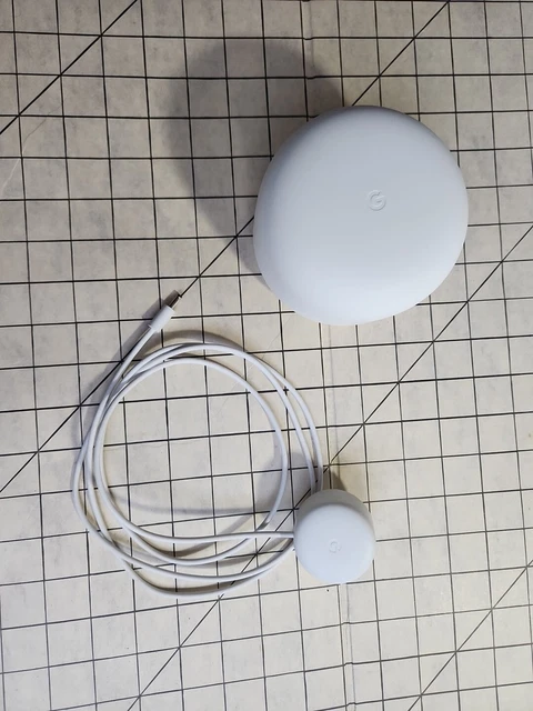 GOOGLE NEST WIFI Mesh Router 2.4 GHz Model H2D White w/ Power Cord $24. ...