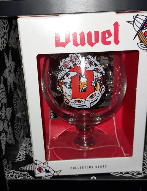 VERRE À BIÈRE DUVEL Patrick CROES dans son carton d'origine EUR 25,00 ...
