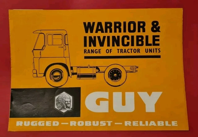 GUY WARRIOR & Invincible range of tractor units, Brochure £12.99 ...
