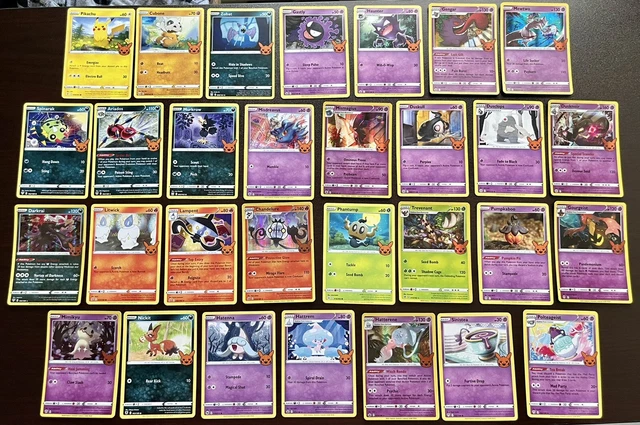 POKEMON TCG 2022 Halloween BOOster Bundle Trick or Trade FULL Card Set ...