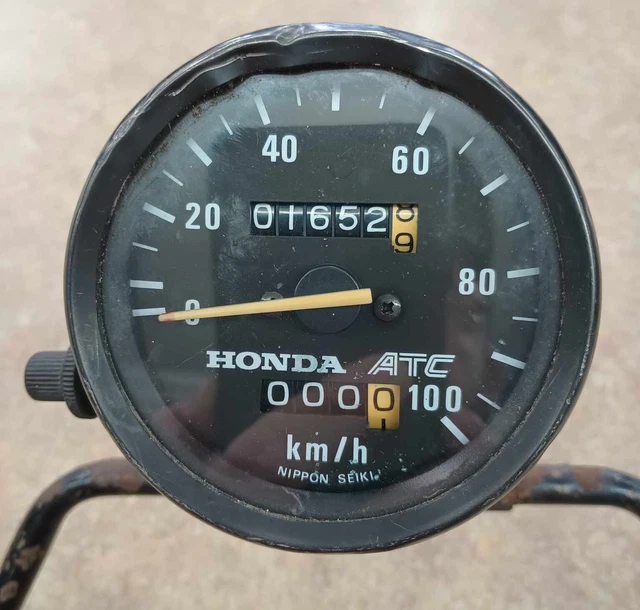 0Y171-G65-10 SPEEDOMETER(KM/H) ATC100 83 Hondaline nos vintage(bte ...