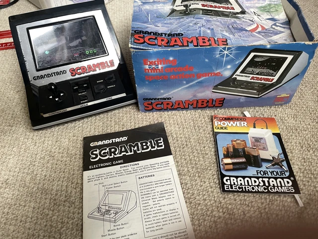 VINTAGE RETRO 1982 Grandstand Scramble Elecronic Game Boxed Tested And ...