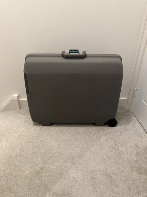 SAMSONITE HARD SHELL Suitcase Grey With Wheels & Combo Lock £34.99 ...