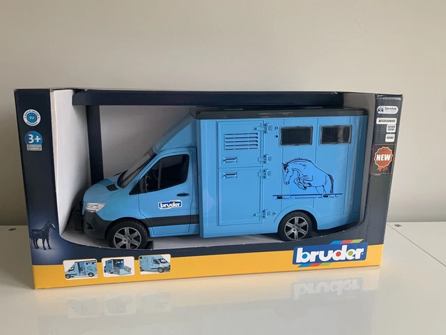 BRUDER MERCEDES BENZ Sprinter Animal Transporter with Horse BR02674 ...