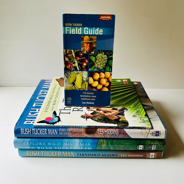 BUSH TUCKER FIELD Guide by Les Hiddins (scarce) + 4 Bush Tucker Man ...