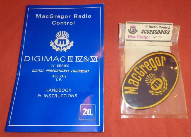 RARE VINTAGE MACGREGOR DigiMac Radio Control III IV VI Handbook + Sew ...