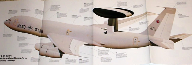 BOEING E-3A E3A Sentry Poster Aviation Aircraft Out of Print ...