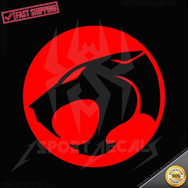 THUNDERCATS INSPIRED 80'S Classic Cartoon Logo Car Vinyl Decal Sticker ...