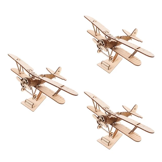 3 COUNT AIRPLANE Models Manipulative Ability Toy DIY Assembling £19.89 ...