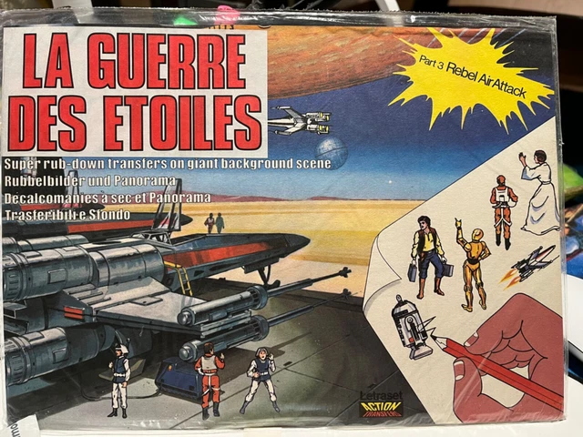 STAR WARS LA Guerre Des Etoiles Letraset Action Transfers Decalcomanies ...