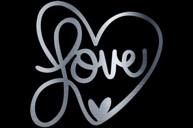 LOVE SIGN HEART clipart DXF SVG CDR file Vector for CNC Plasma Router ...