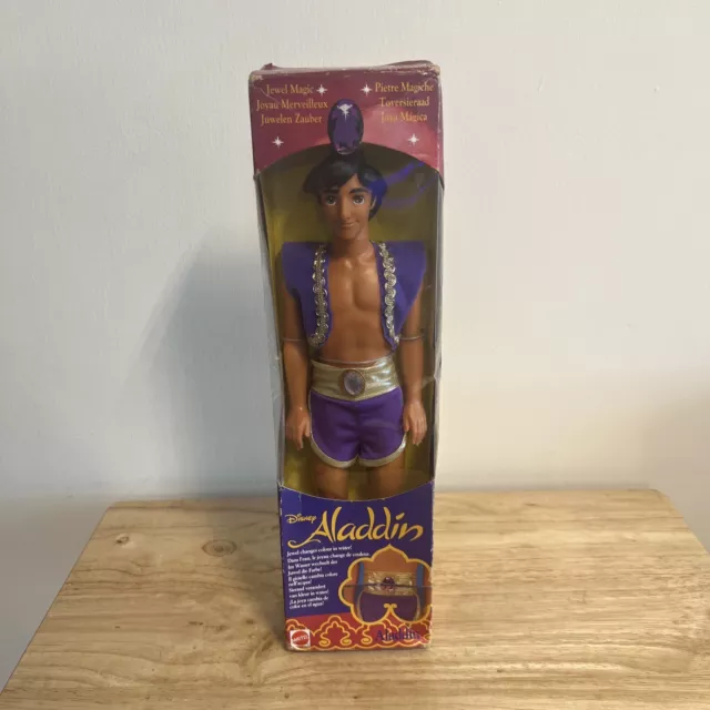Aladdin Water Jewel Magic Prince Ali Ababwa Giocattolo Bambola Walt Disney 1993 Mattel Eur 2927