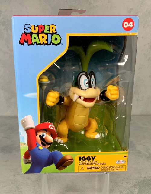 NINTENDO SUPER MARIO BROS Iggy Koopa With Magic Wand #04 Action Figure ...