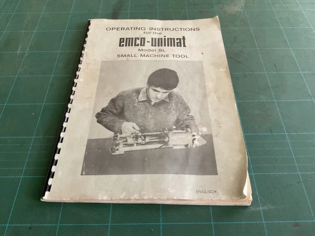 EMCO UNIMAT SL Lathe Operation Manual +Unimat Books Etc £12.00 - PicClick UK