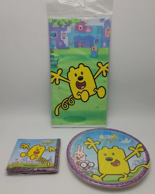 WOW WOW WUBBZY ! Theme Party Lot Table Cover - Plates & Napkins Nick Jr ...
