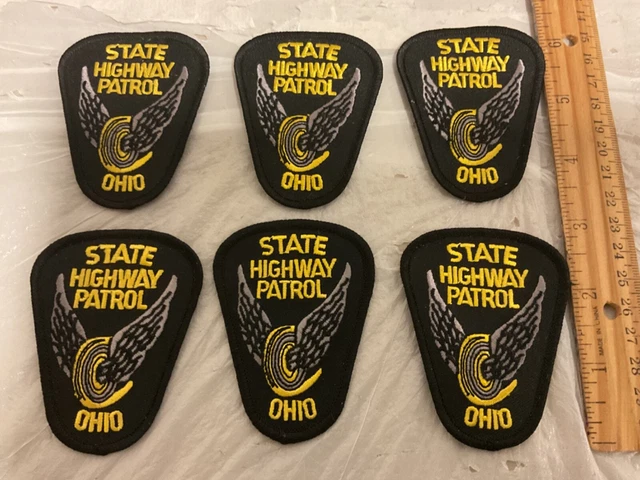 OHIO STATE HIGHWAY Patrol collectors Hat patch set 6 pieces all new $11 ...