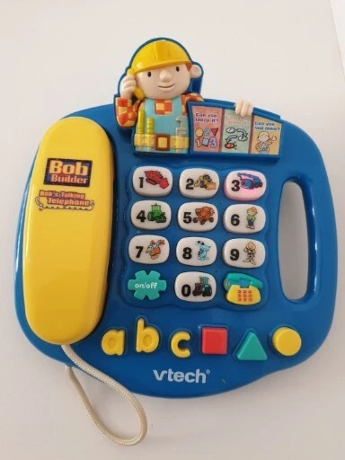 VINTAGE VTECH BOB The Builder Bob's Talking Telephone Music & Lights £ ...