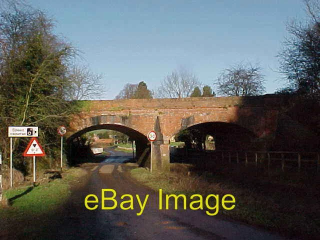 PHOTO 6X4 DISUSED railway bridge Lubenham This looks from Farndon Road ...