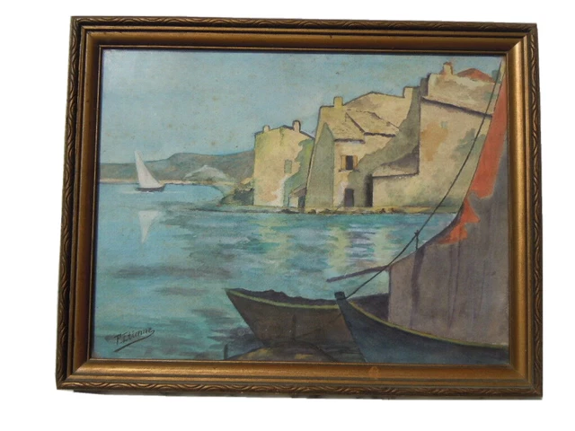 AQUARELLE PAYSAGE BORD de mer signée Etienne Pierre Etienne? EUR 50,00 - PicClick FR