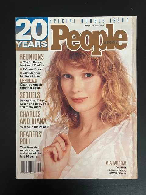 PEOPLE MAGAZINE DOUBLE Issue MIA FARROW March 7-14 1994 £3.94 - PicClick UK