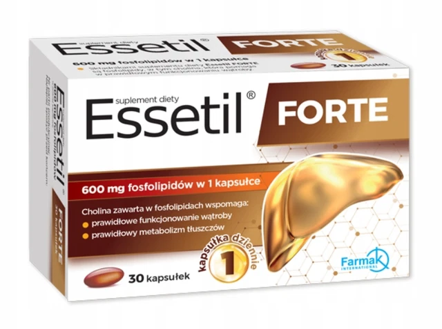 ESSETIL FORTE LEBER Funktion Gesundheit Cholin Phospholipide 600mg 30 ...