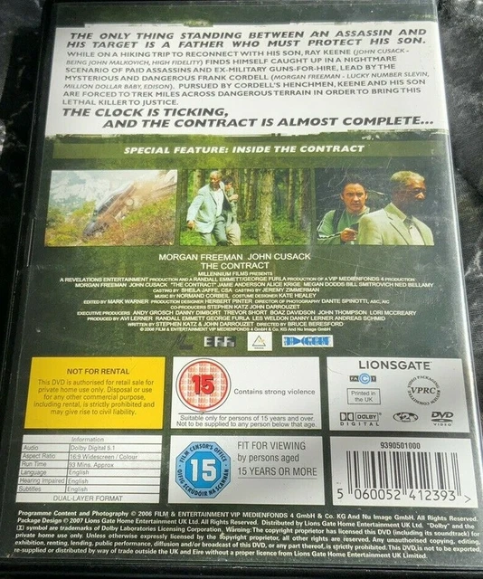 THE CONTRACT MORGAN Freeman & John Cusak Region 2 2007 EUR 5,62 ...