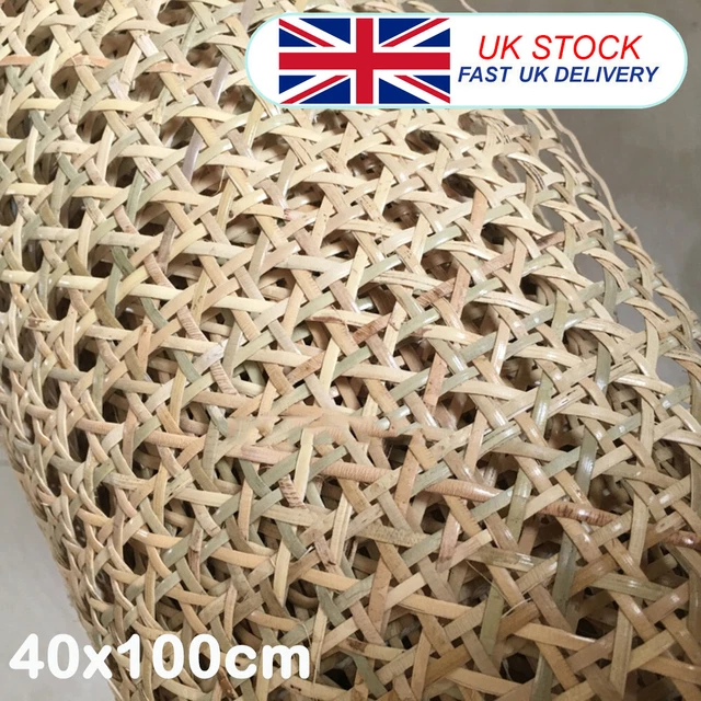 40*100CM NATURAL CANE Sheet Webbing Rattan Sheets Cane Webbing Chair ...
