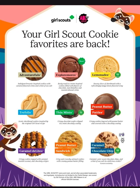 THIN MINTS 2026 Girl Scout Cookies **FULL CASE = 12 BOXES** £75.98 ...