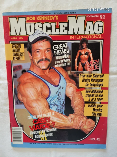 MUSCLEMAG MUSCLE BODYBUILDING magazine CASEY VIATOR/Rachel McLish 4-84 ...