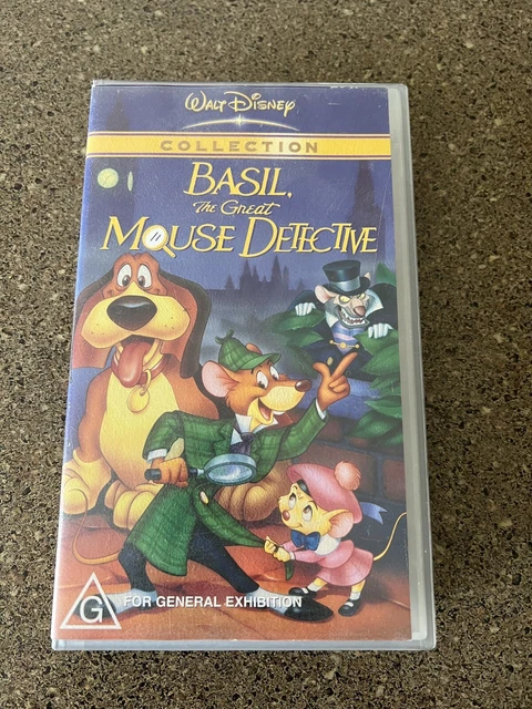 VHS - BASIL The Great Mouse Detective - Walt Disney Classics Children's ...