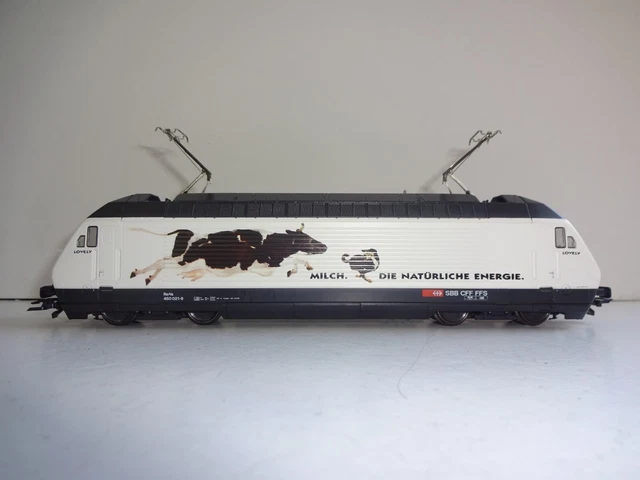 LOCOMOTIVE ÉLECTRIQUE ROCO H0 43753 CFF Re 4/4 460 021-9 "Lovely Milch ...