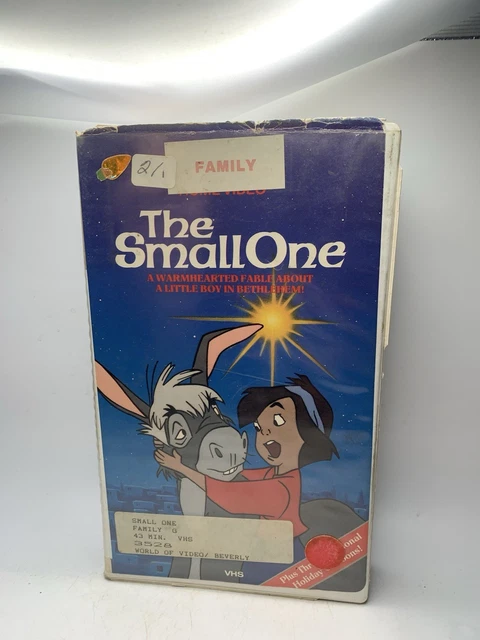 WALT DISNEY THE Small One VHS Home Video Tape Red Label Clamshell RARE ...