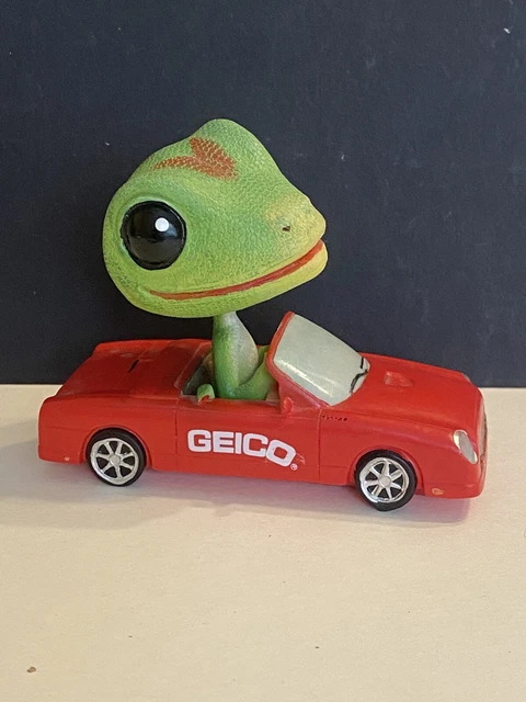 GEICO GECKO BOBBLE Head Advertising Figure In Red Car EUR 6,86 ...